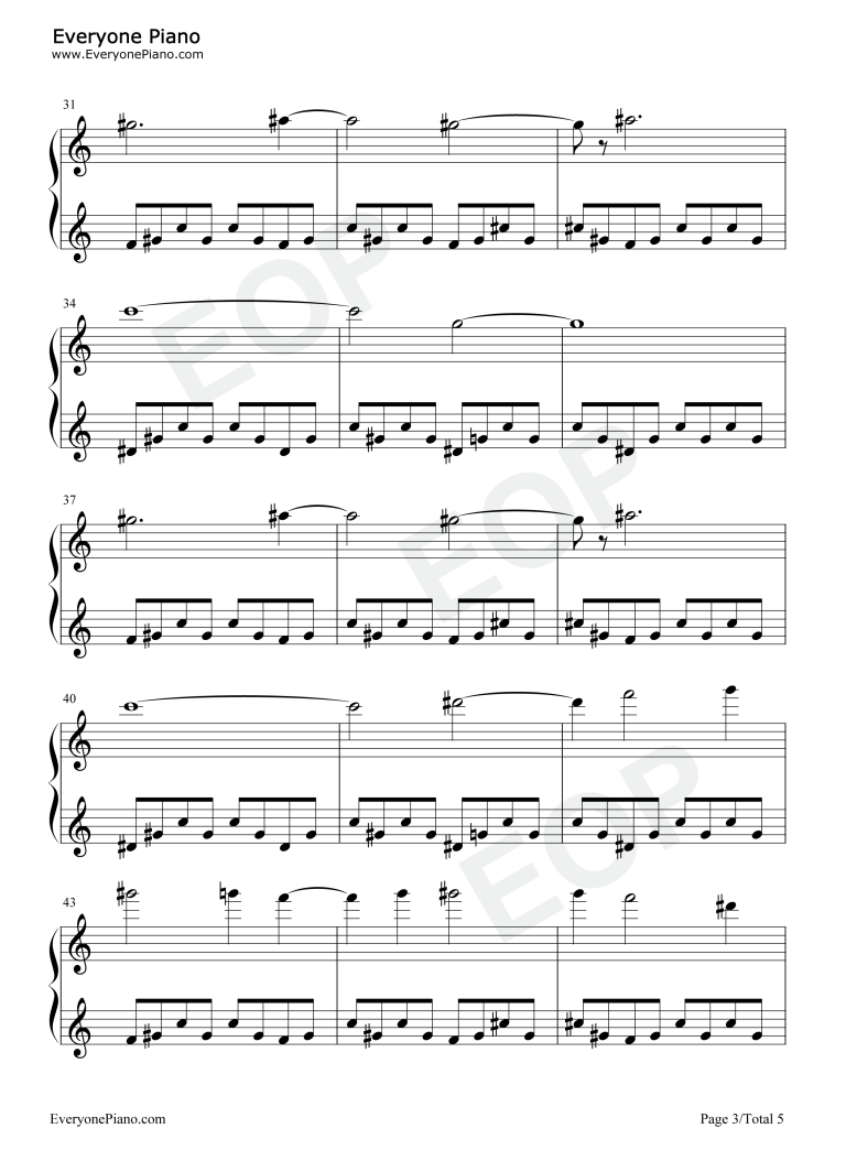 Happiness Does Not Wait钢琴谱-Ólafur Arnalds-独奏五线谱-曲谱热